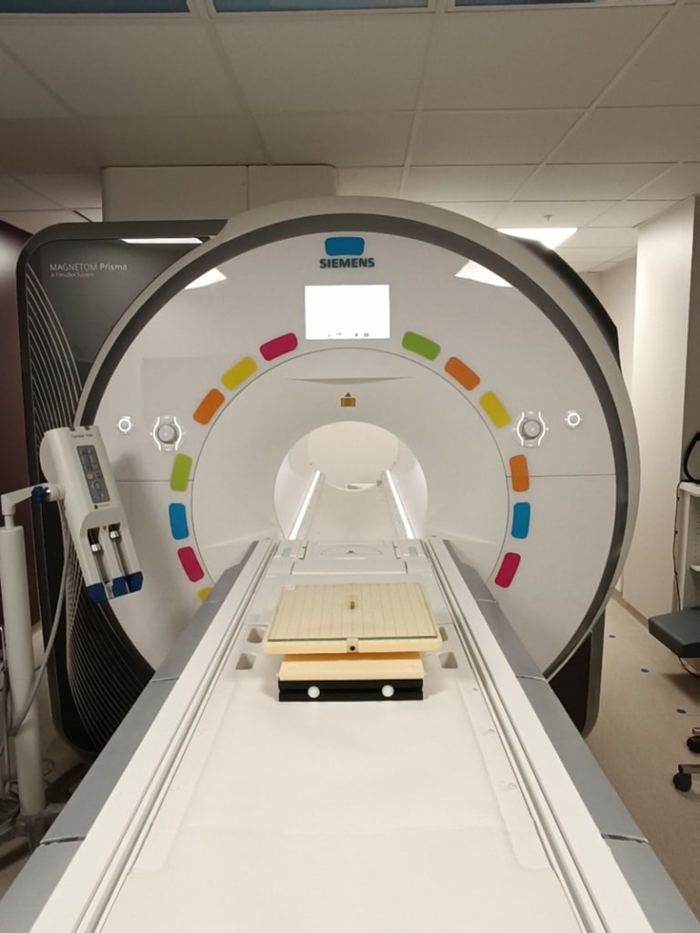 Magnetically induced torque on a medical device in MRI